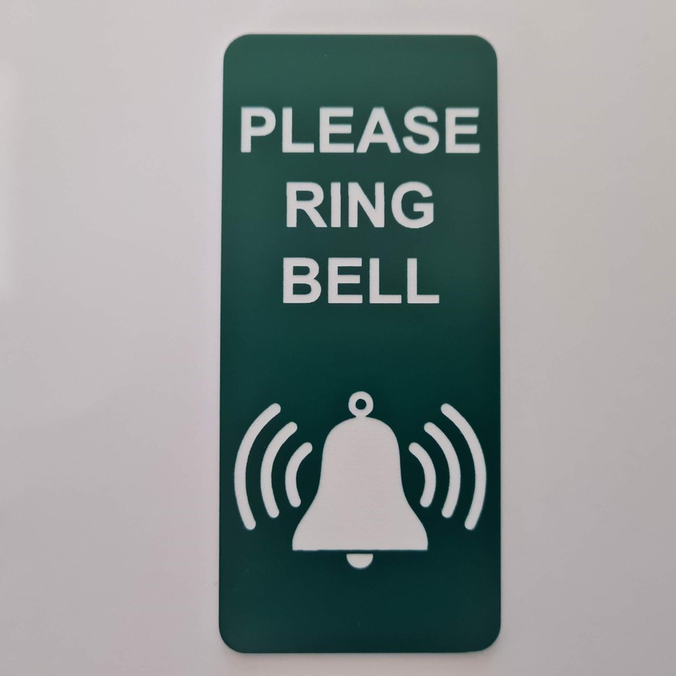 Please Ring Bell Sign Plaque Door Doorbell Ding Dong Buzzer Chime | eBay