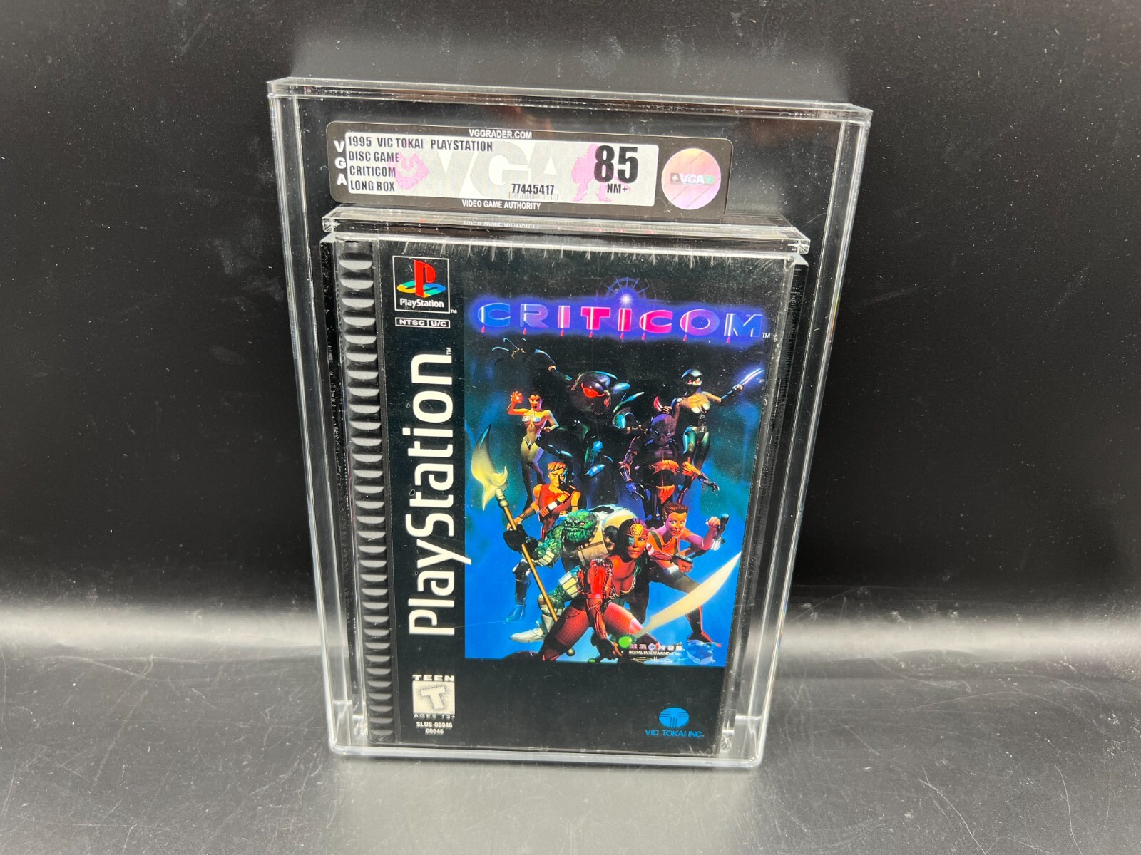 Criticom Long Box Sony PS1 VGA 85 FACTORY SEALED MINT WATA 9.4-9.6 A+ ...
