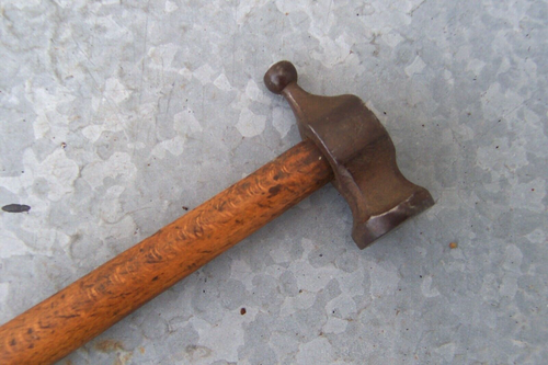 VINTAGE SILVERSMITHS BALL PEIN PLANISHING HAMMER COLLECTABLE OLD TOOL ...