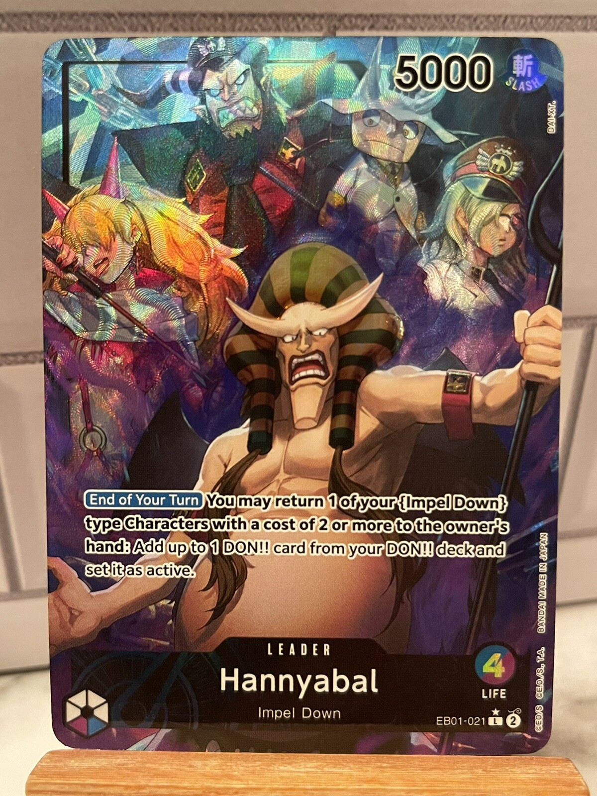 Hannyabal EB01-021 : Leader Alternate Art : One Piece Card Game : NM | eBay