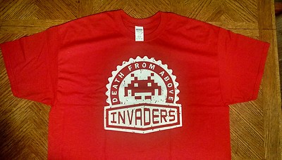 Space Invaders Death From Above T-shirt size mens XL | eBay