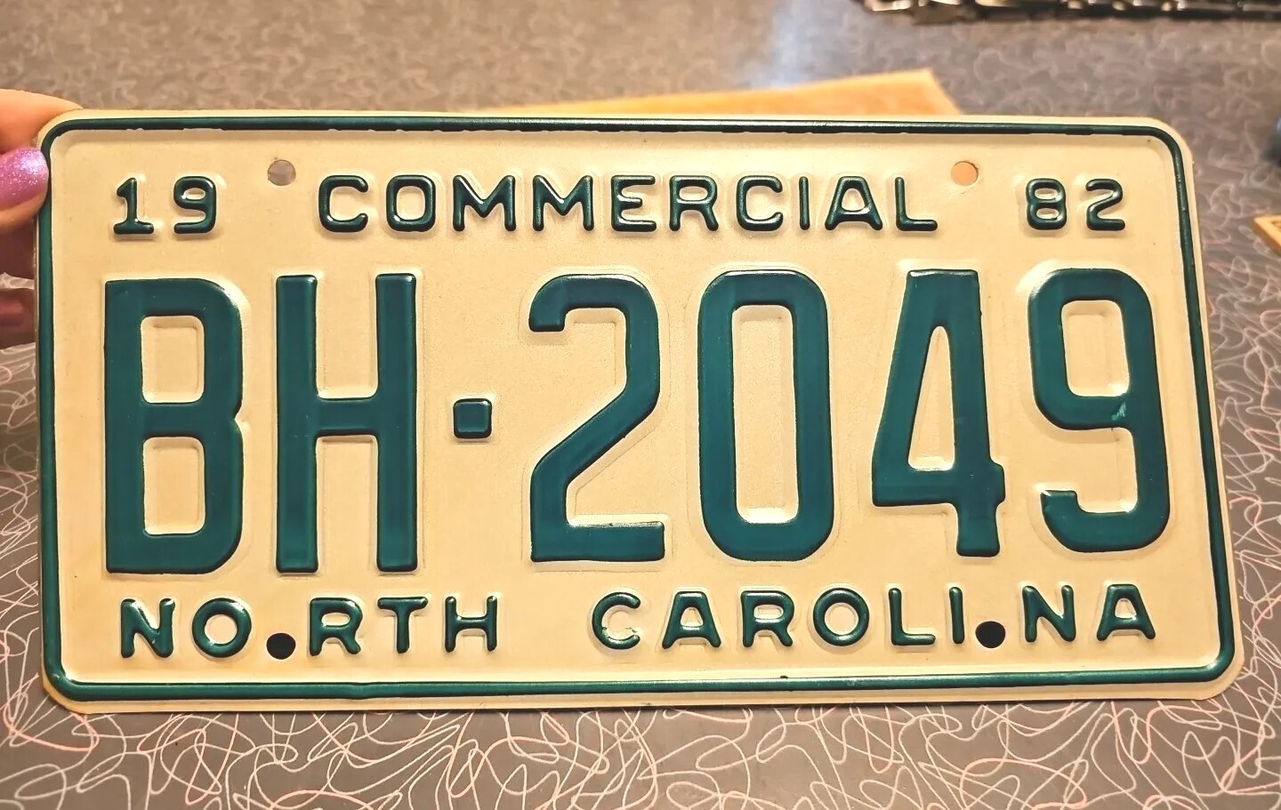 North Carolina License Plate 1982 NC Tag 82 Commercial BH-2049 NOS | eBay
