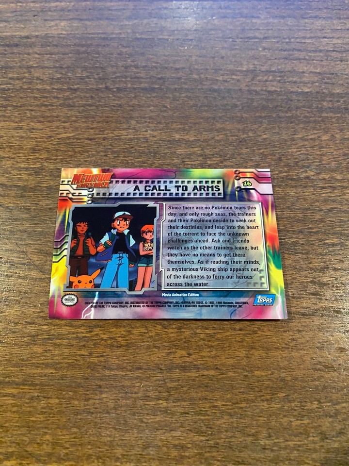 Mewtwo Strikes Back Movie Animation Edition A Call To Arms Pokémon Card ...