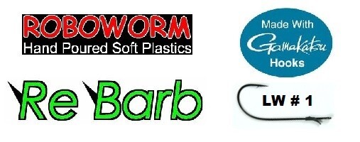 Roboworm Rebarb Hooks by Gamakatsu 6 per Pack FREE SHIPPING ( GM ) | eBay