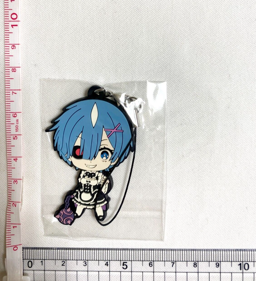 Re ZERO Oni Rem Starting Life in Another World Rubber Keychain Bandai ...