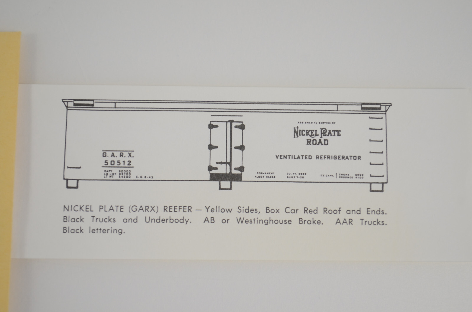 Champ HO Nickel Plate Road Freight Reefer Decal Set - HR-1 | eBay