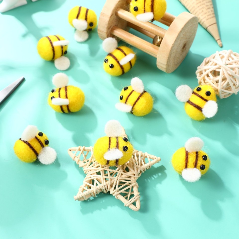 12 Pcs Bee Craft Supplies Costume Accessories Mini Bees for Crafts ...