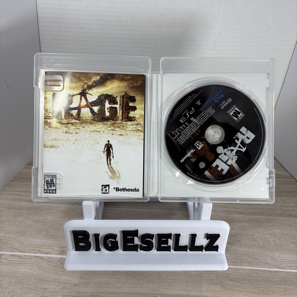 Rage PS3 PlayStation 3 Complete CIB Tested Authentic FPS Shooter Action ...