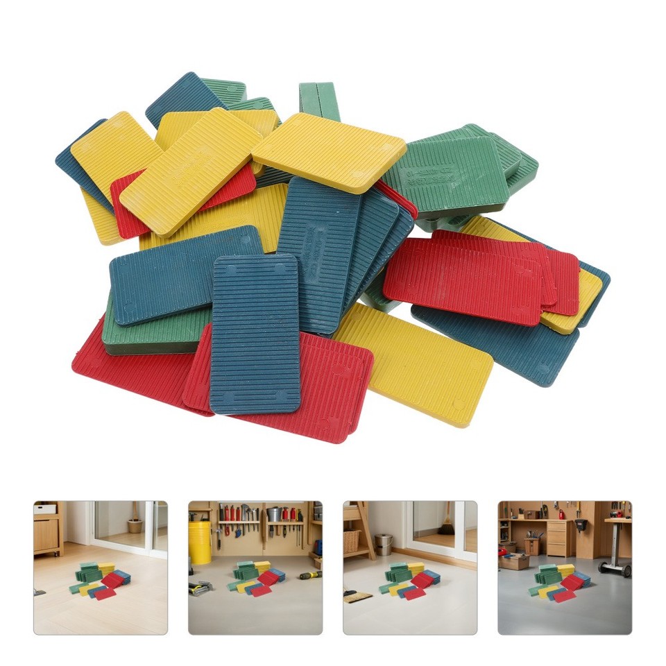 40 Pcs Plastic Shims: Door Window Support Shims - Flat Leveling Blocks ...