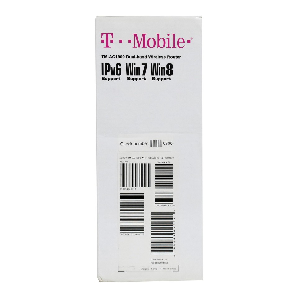 T-Mobile ASUS AC1900 Dual-Band Gigabit WiFi Router, AiProtection, Trend ...
