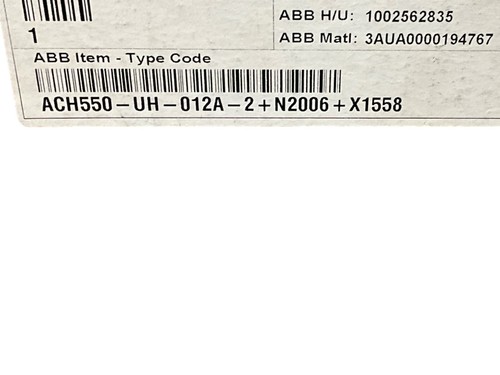 ABB ACH550-UH-012A-2, Carrier HK30WA352 3 PH 208-240VAC VARIABLE ...