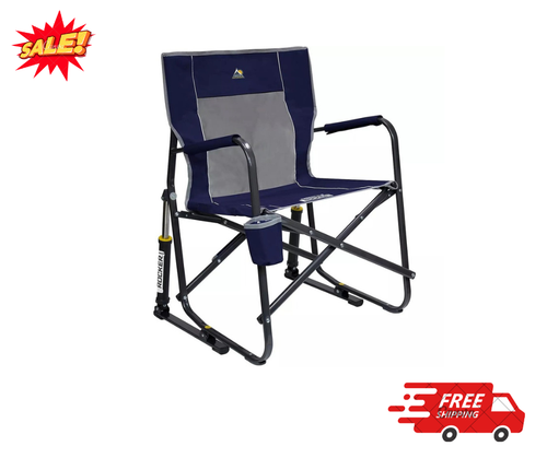 GCI Outdoor Freestyle Rocker Portable Folding Rocking Chair - Indigo ...