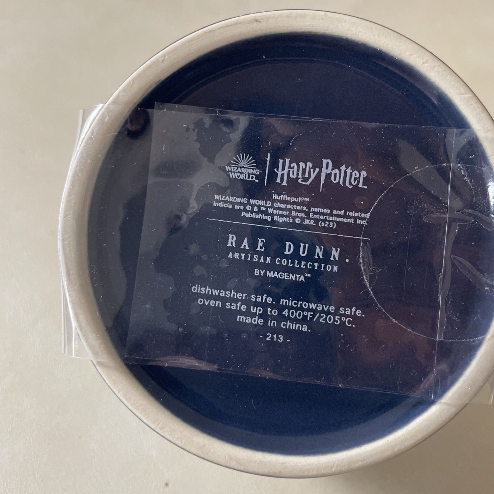 New Harry Potter Rae Dunn Hufflepuff Bakeware Mini Baker Navy Blue 5” X ...