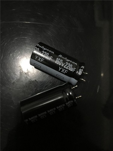 21pcs RUBYCON YXF 220mfd 160V 220UF electrolytic Capacitor 105℃ 18X35 ...