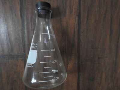 Pyrex Glass 500ml No. 4980 Stopper No 7 Lab Beaker Flask Made in ...