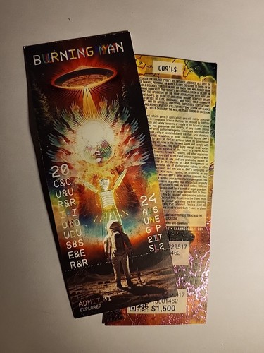 Tickets For Saletwo Burning Man Tickets Obo Legal Tickets Ready To ...