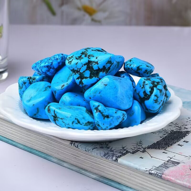 1PC Raw Rough Natural Blue howlite Rocks Chunks Crystal Chakra Mineral ...