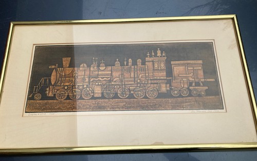 Listed Artist !!! LE 11/15-Print Signed Engine #3713 Railroad Art 25 ...