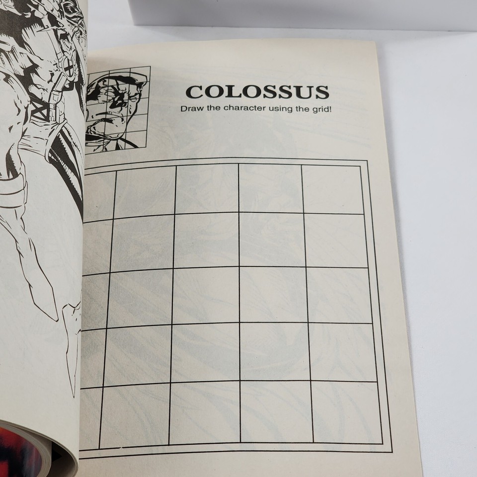 Vtg X-Men Jumbo Coloring & Activity Book Landoll's 1996 Marvel Animated ...