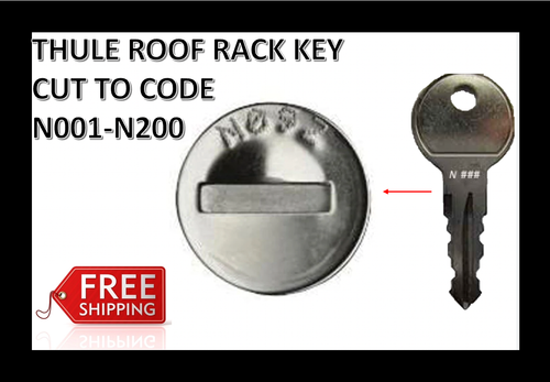Suitable for Thule, Rhino Ski, Bike, Roof Rack or Pod Lock Key to Code ...