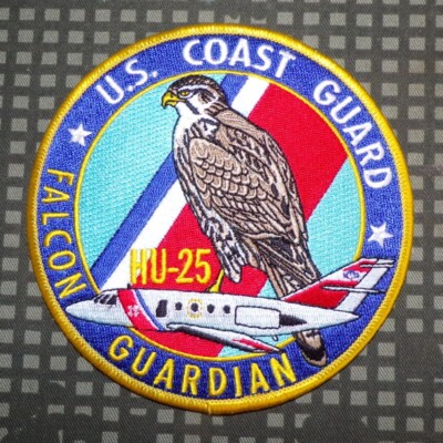 USCG US Coast Guard HU-25 Falcon Guardian Aircraft Full Color Patch | eBay
