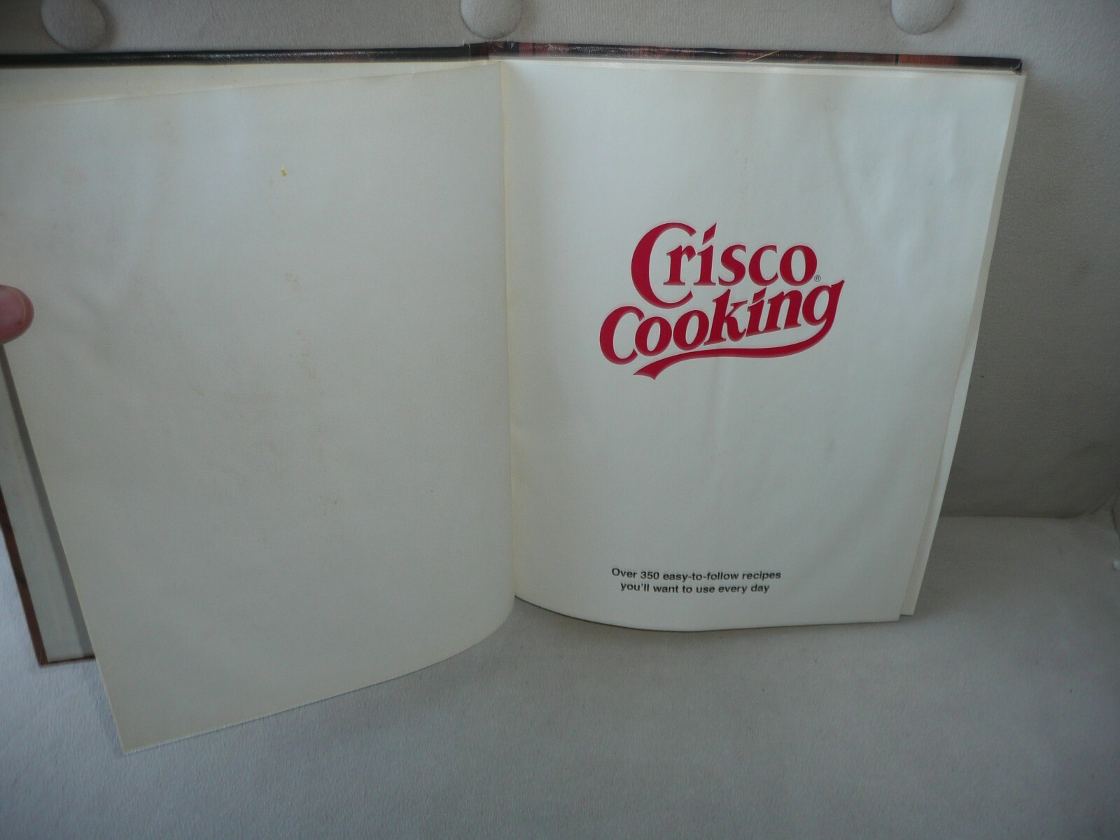 Crisco Cooking Baking Cookbook Recipes 1982 Hardback Vintage | eBay