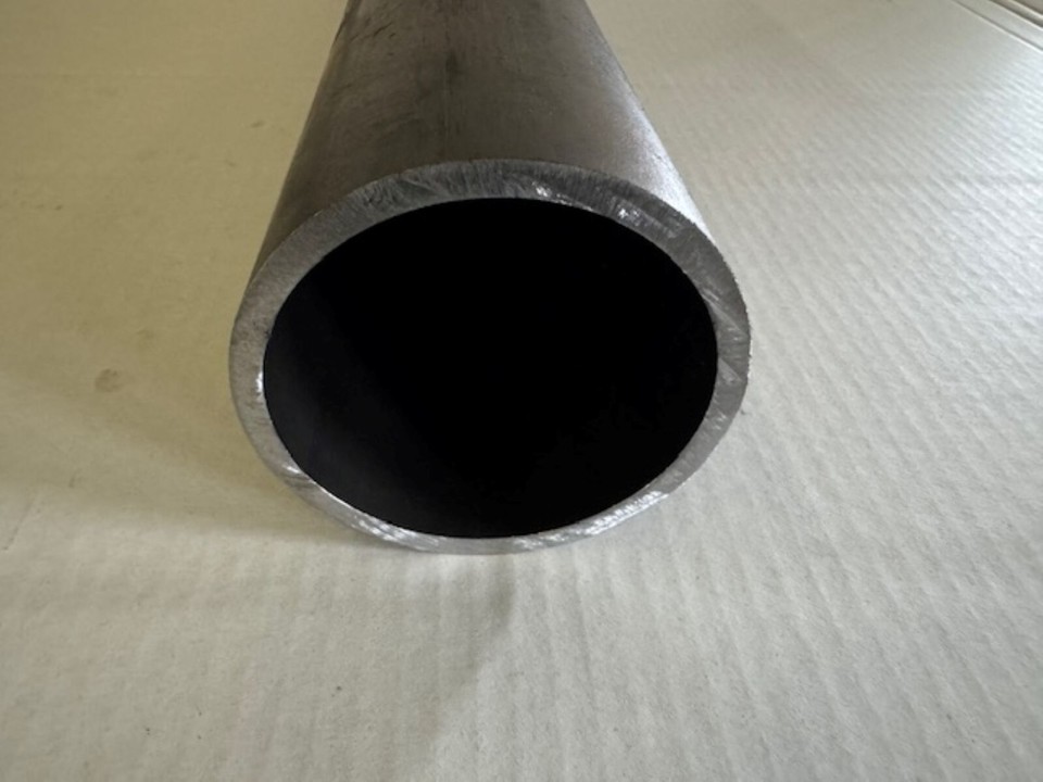 4" OD x 1/4" Wall DOM Seamless Round Tube x 5" Long, Mild Steel Tubing ...