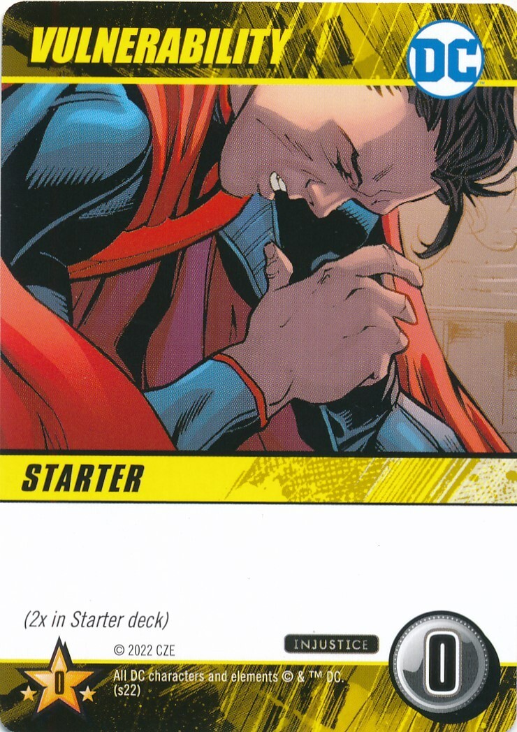 VULNERABILITY DC Comics Deck Building Game card INJUSTICE SUPERMAN | eBay