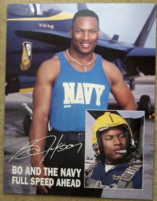 Bo Jackson Poster 24x36 "Bo Jackson and the Navy" MINT | eBay