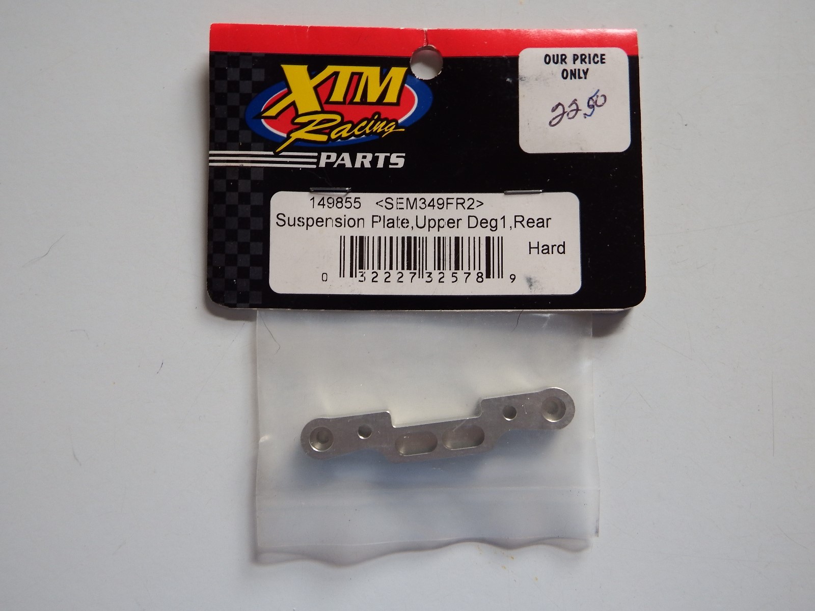 XTM Racing Parts - Suspension Plate, Upper Deg 1, Rear Hard - Model ...
