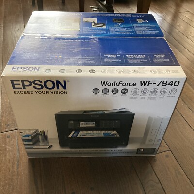 Brand New Epson WorkForce Pro WF-7840 Wireless Wide-format All-in-One ...