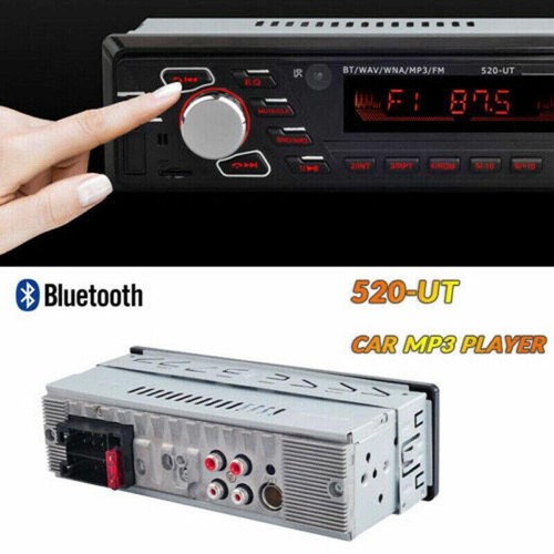 Bluetooth Car Radio Player In-Dash Stereo Audio FM AUX Input Receiver ...