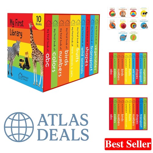 My First Library: Boxset of 10 Board Books for Kids | eBay