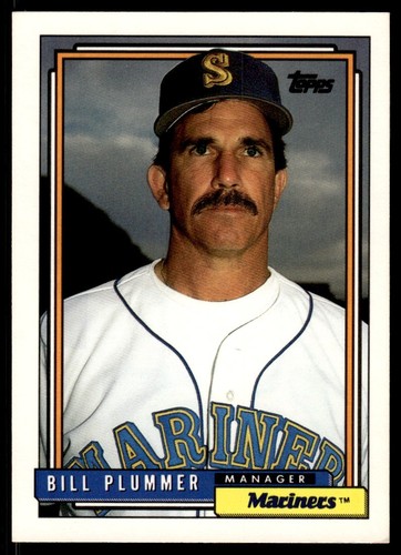 1992 Topps Bill Plummer MG Seattle Mariners #171 23636 | eBay