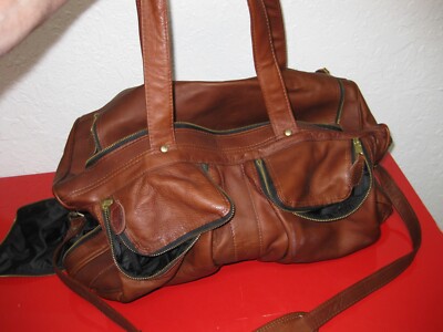 Vintage Frye Duffel Bag, Gym, Travel, business, Brown Leather Mint ...