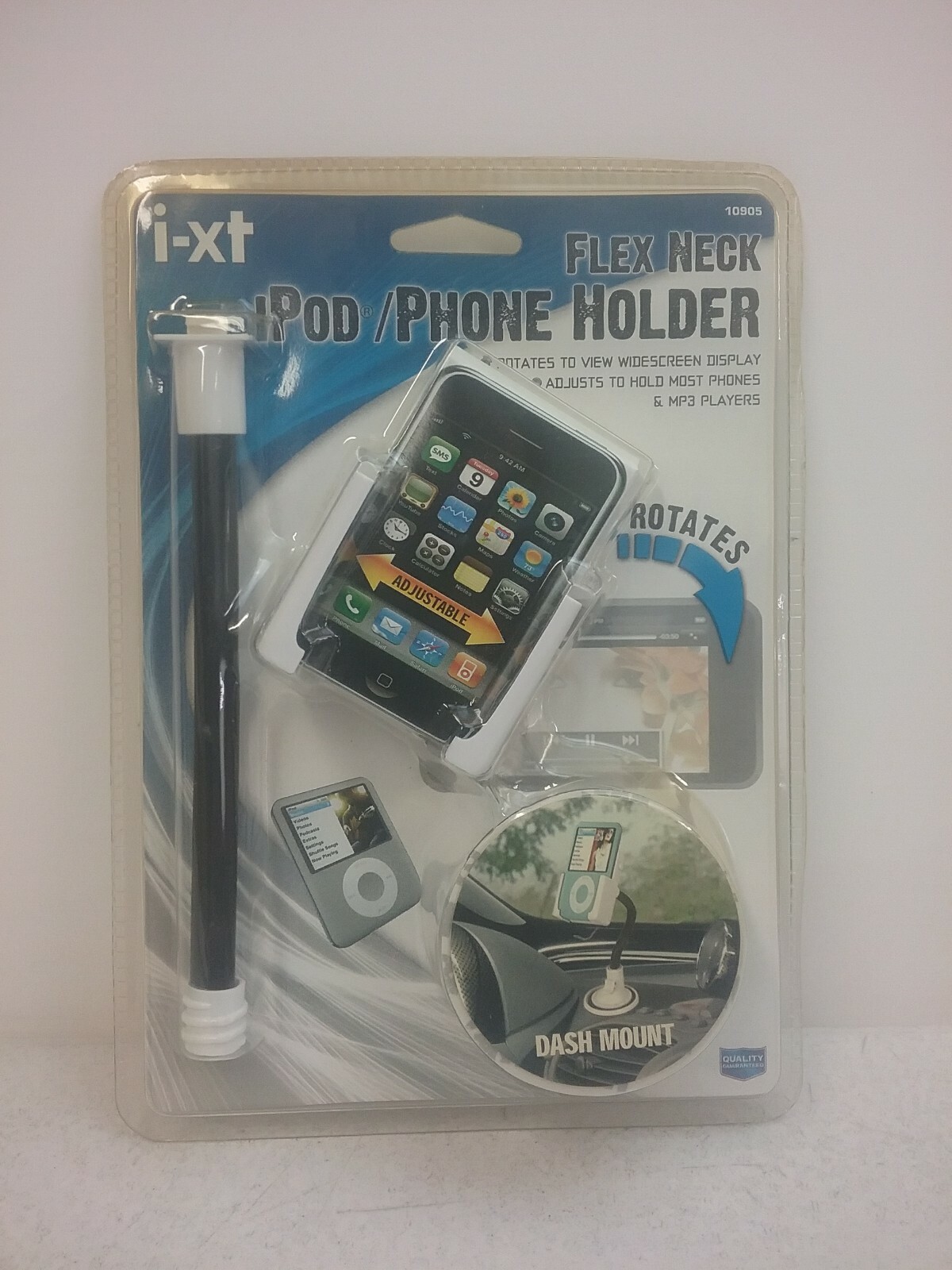 10905 I-XT Flex Neck Ipod /Phone Holder White Dash Mount 77341109051 | eBay