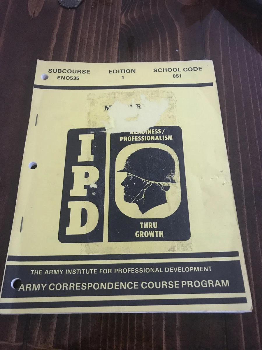 Army Correspondence Course Program Catalog