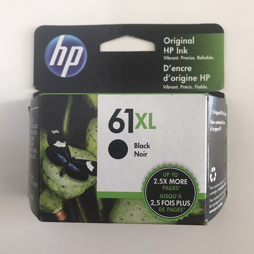 2019 Genuine HP 61XL Black Ink Cartridge Sealed Box CH563WN High Yield ...