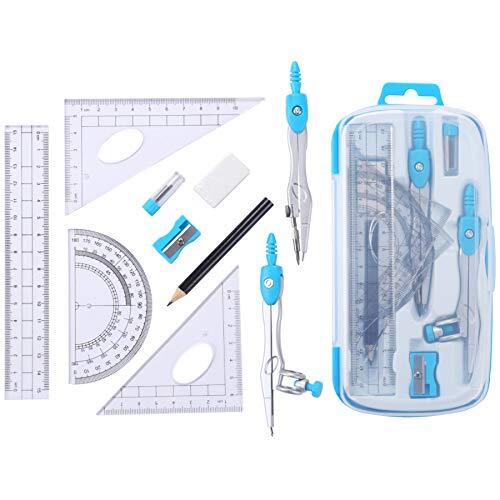 Vobou Math Geometry Kit Sets 10 Piece Student Supplies with ...