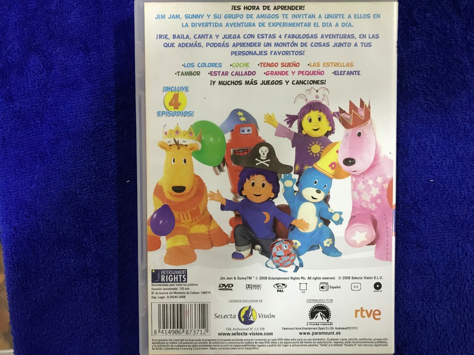 Jim Jam & Sunny DVD It's Time To Learn | eBay