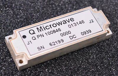 Q Microwave 90 MHz - 160 MHz RF Microwave Bandpass Filter # 100846 | eBay