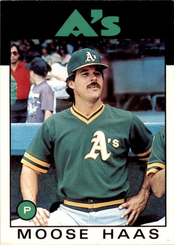 1986 Topps Traded Moose Haas Baseball Cards #44T | eBay