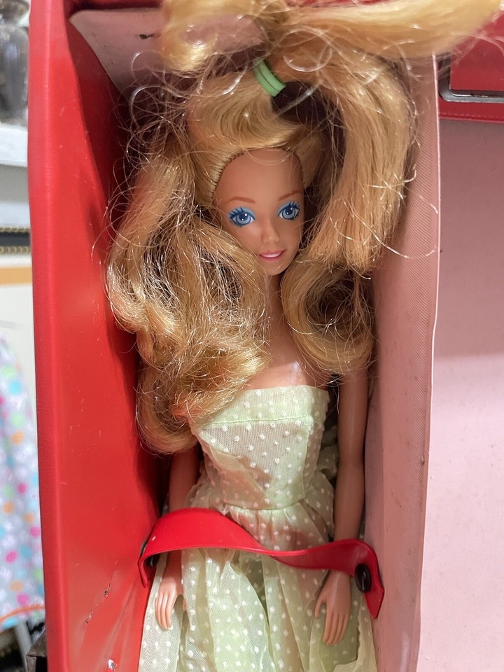 Mattel Vintage 1964 Barbie & Ken Red Vinyl Carrying Case Ken And Barbie Included | eBay