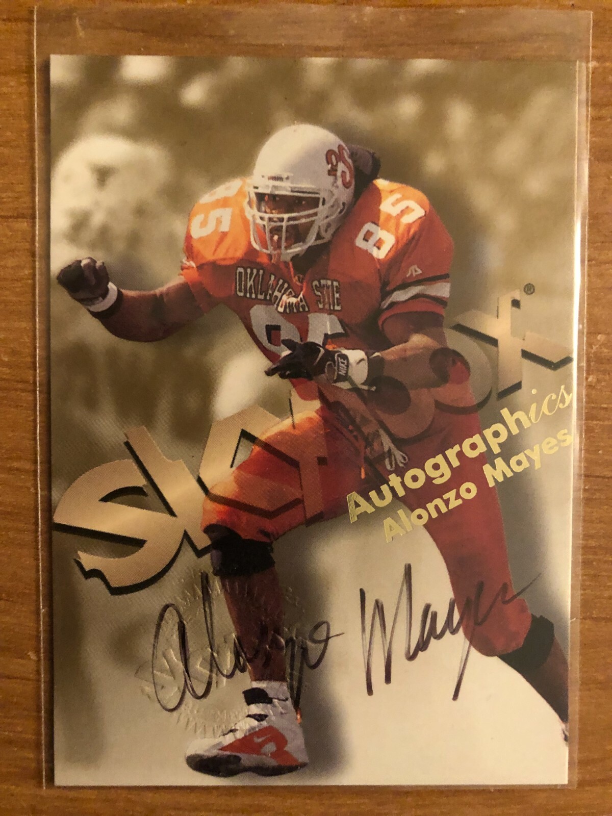 1998 Skybox Autographics Alonzo Mayes autograph RC Oklahoma State | eBay