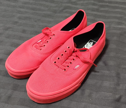 RARE 2020 Vans Authentic True Red & Black Skate Shoes (11.5 Mens) | eBay