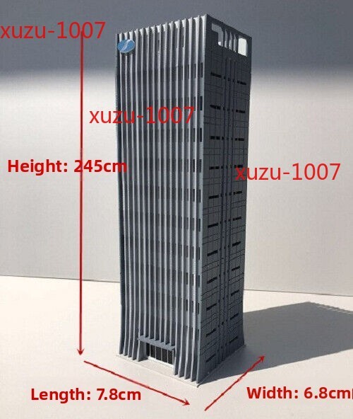 1:150 Skyscraper Building Model Railroad High Rise House Scene Diorama ...