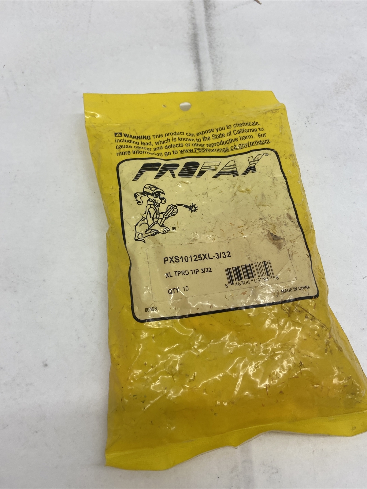 PACK OF 10 PROFAX Tapered Contact Tips Extra Long 3/32" PXS10125XL-3/32 ...