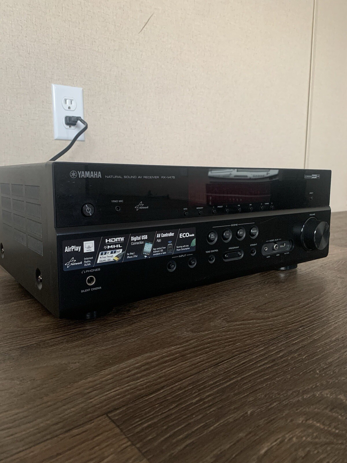 Yamaha Natural Sound AV Receiver RX-V475 5.1-channel 4k Ultra HD AV ...