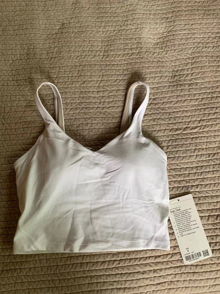 NWT Lululemon Align Tank~size：4,6~ White | eBay