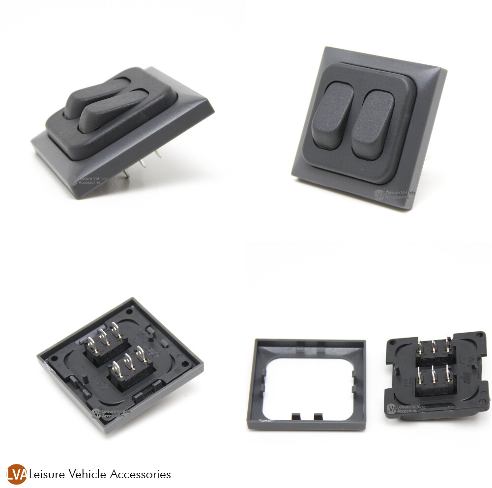 C-Line CBE 12v Double Light Switch 2-Way SPDT Changeover Switch ...